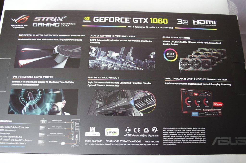 ASUS ROG Strix GeForce® GTX 1060 Review - EnosTech.com