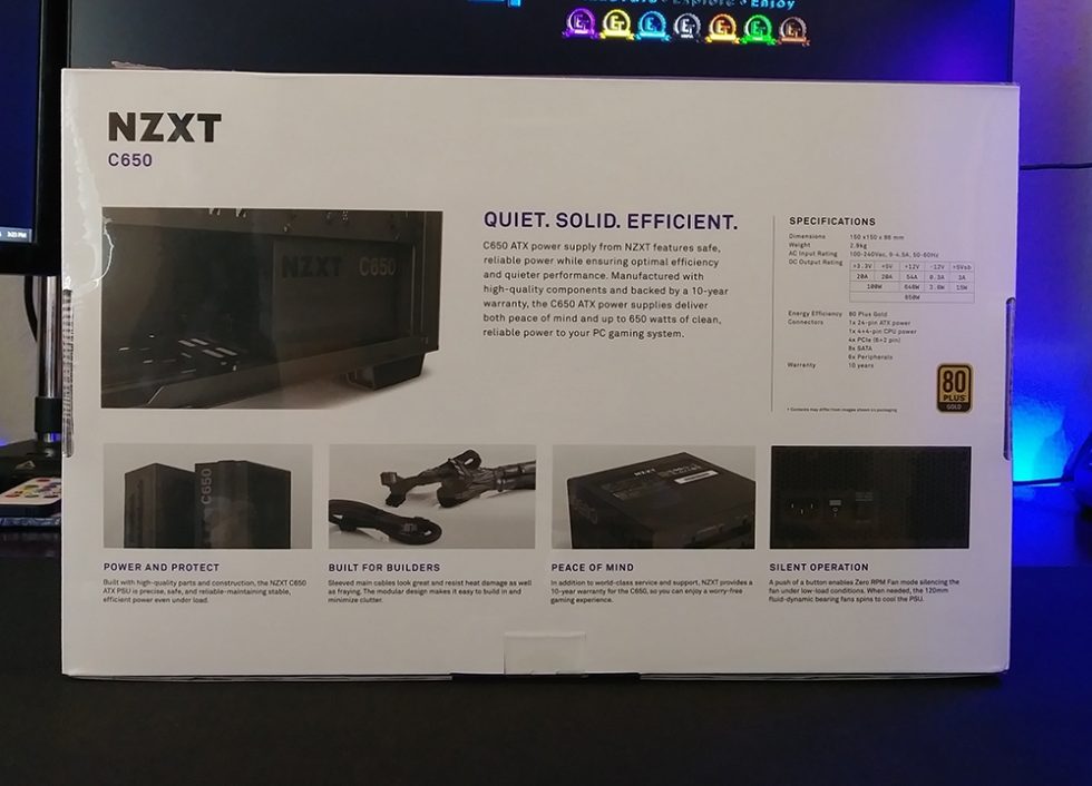 NZXT C650 Power Supply Overview - EnosTech.com