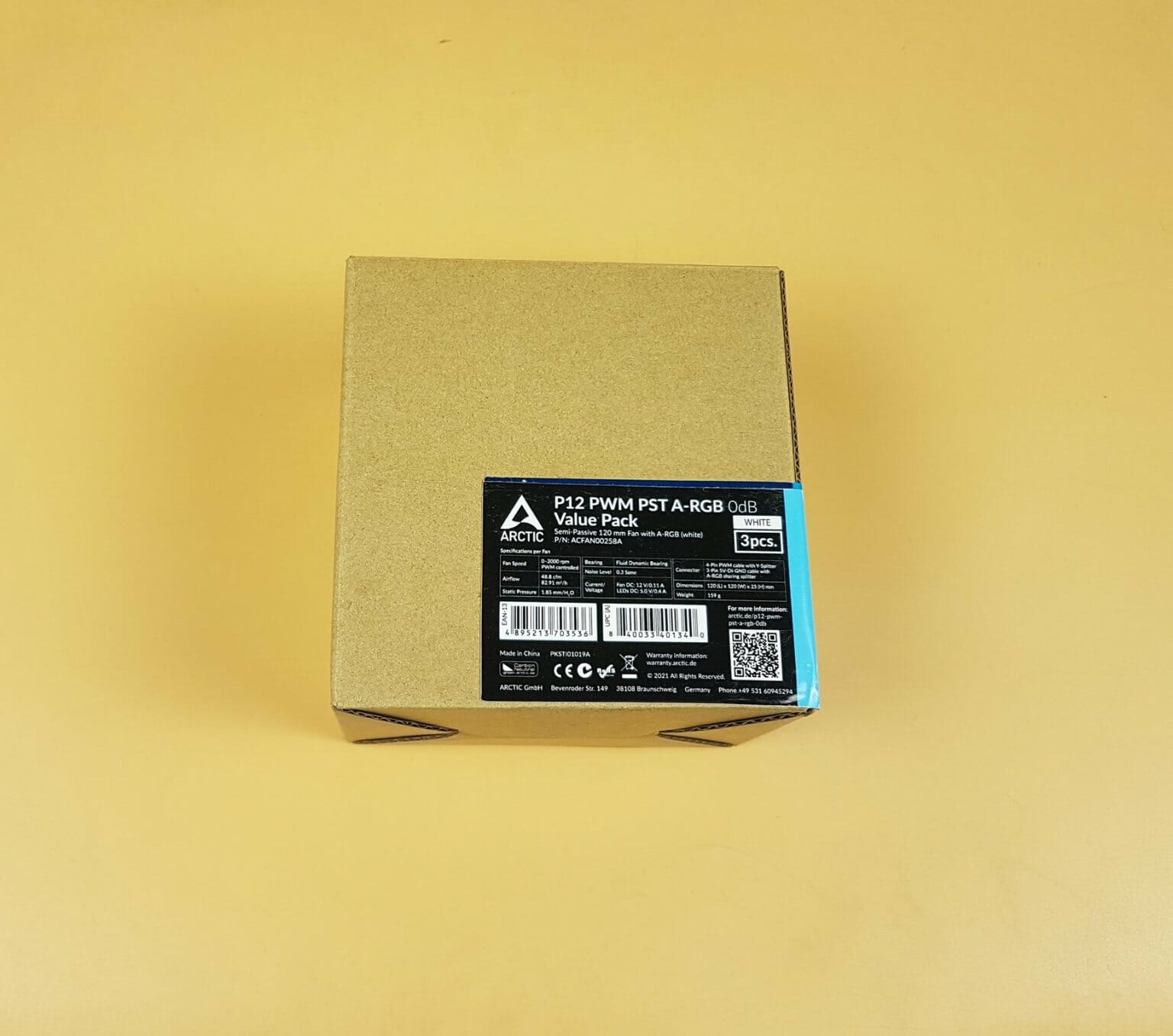 ARCTIC P12 PWM PST A-RGB White 0dB Fans Review - EnosTech.com