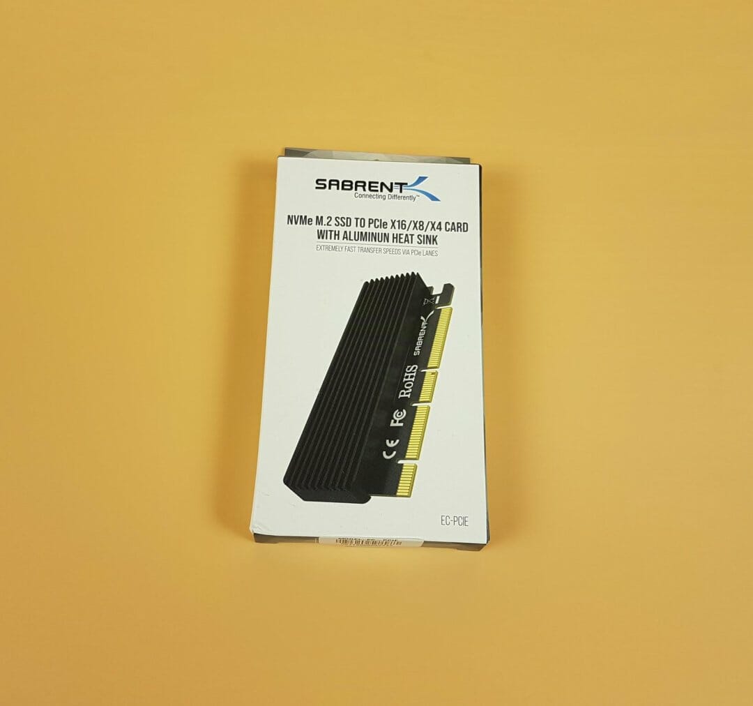 Sabrent NVMe M.2 SSD to PCIe X16/X8/X4 Card Review - EnosTech.com