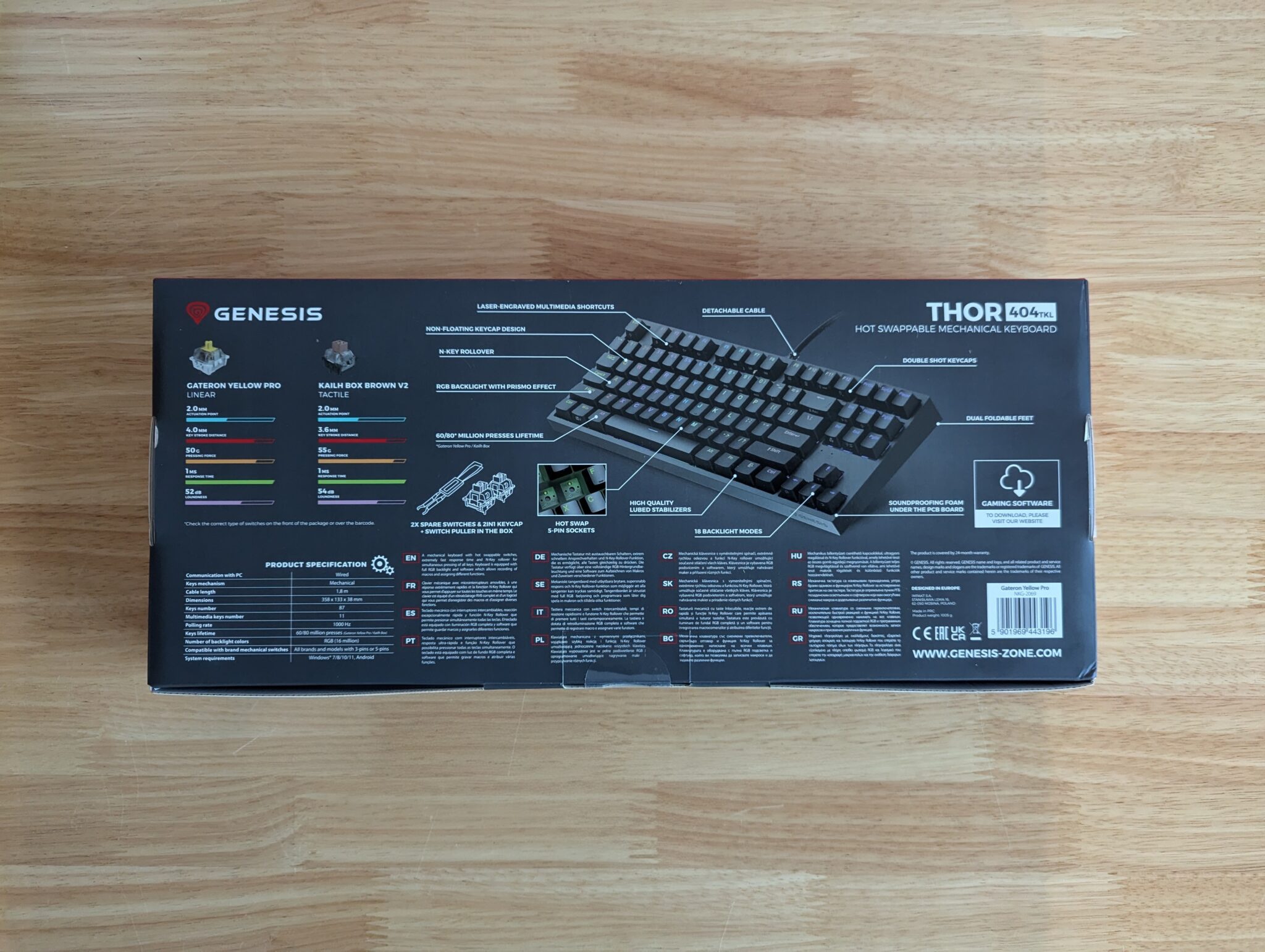 Genesis Thor 404 TKL Hot Swappable Mechanical Gaming Keyboard Review ...