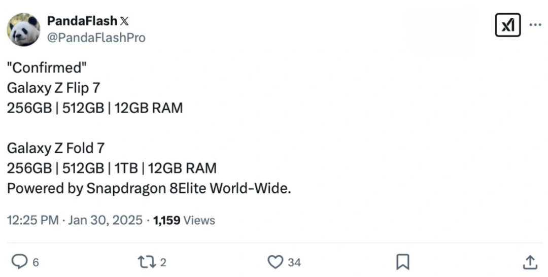 Samsung Galaxy Z Fold 7 to Feature Snapdragon 8 Elite & 12GB RAM