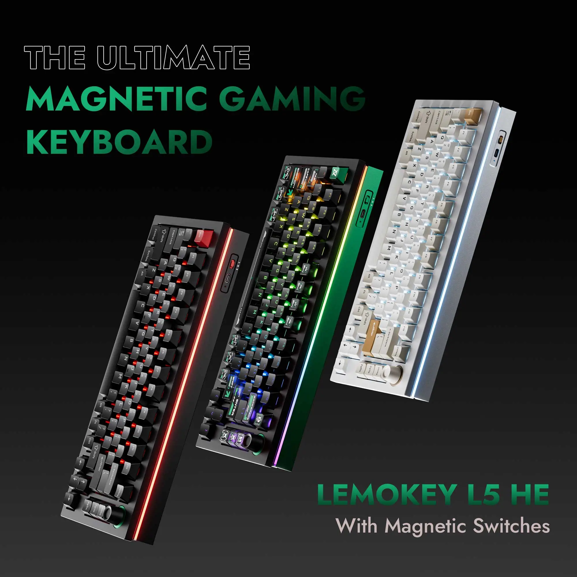 Lemokey Launches L5 HE 8K Wired Mechanical Keyboard with 75% Layout ...