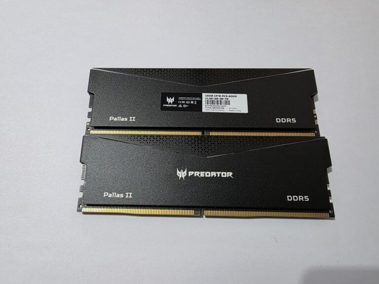 Acer Predator PALLAS II DDR5 6000MHz Memory Review - EnosTech.com