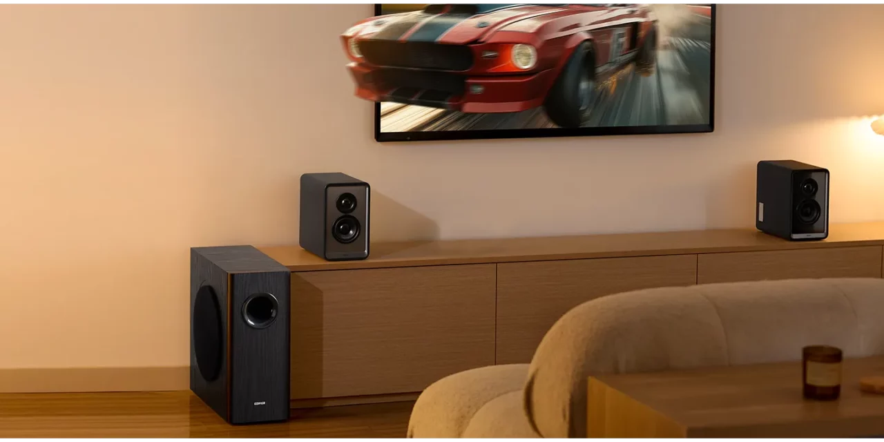Edifier T5s subwoofer brings powerful deep bass in slim design ...
