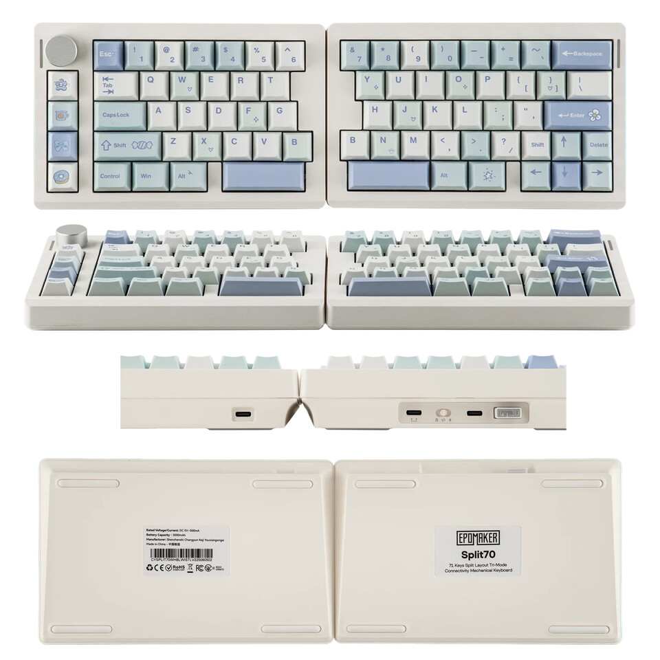 Epomaker Split70 keyboard redefines typing comfort and productivity ...