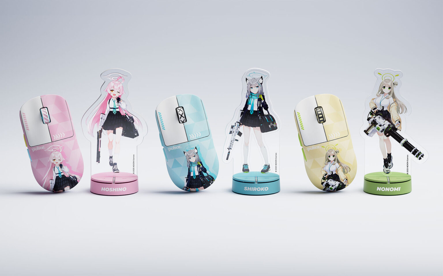 Blue Archive mice arrive with clean design and strong performance ...