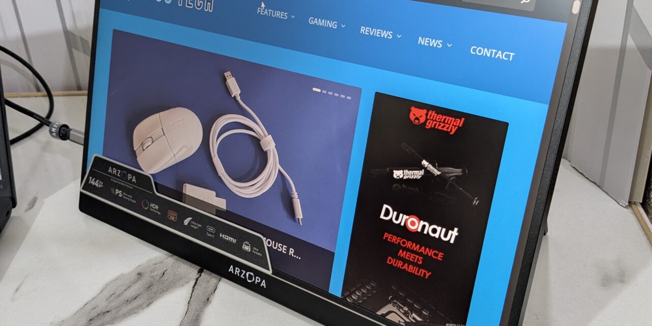 Arzopa Z1FC portable monitor review: a useful screen for work and ...